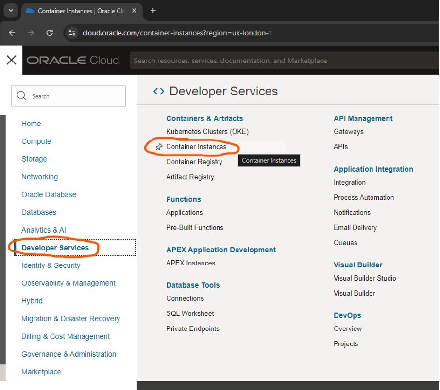 Deploying A Net Core App On Oci Container Instance